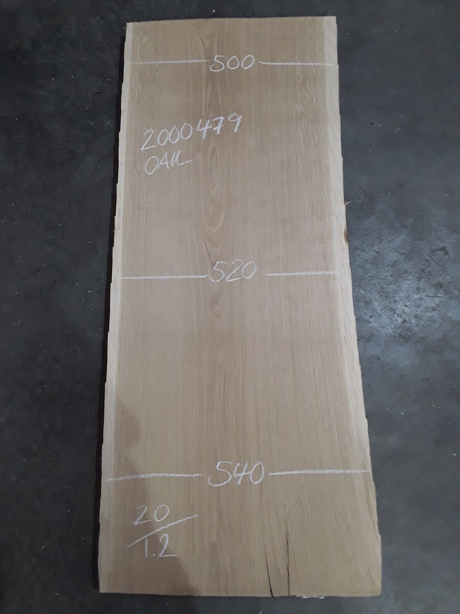 Oak – 20 mm x 520 mm x 1.2 m – The Timber Rack