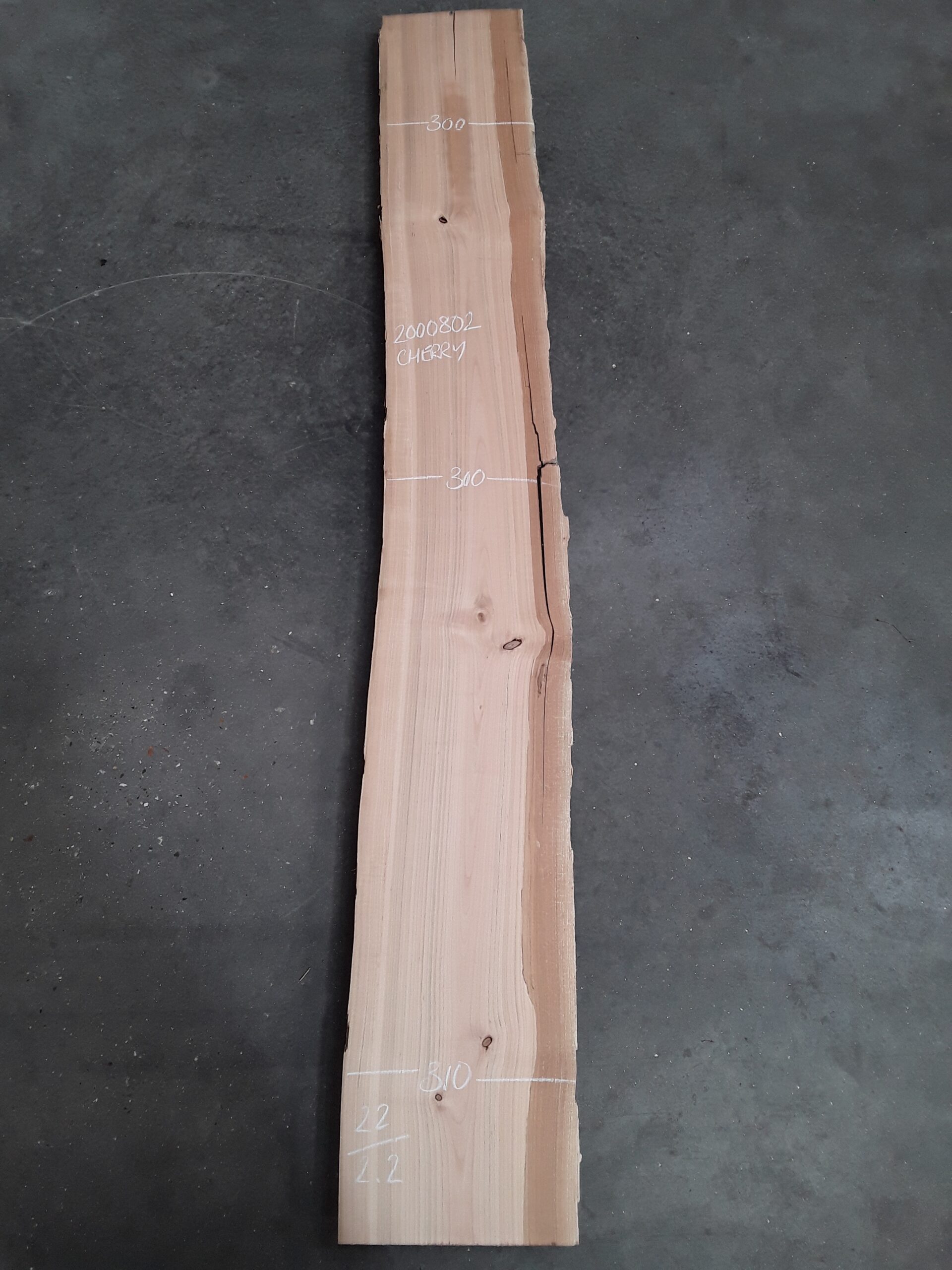 Cherry – 22 mm x 290 mm x 2.2 m – The Timber Rack