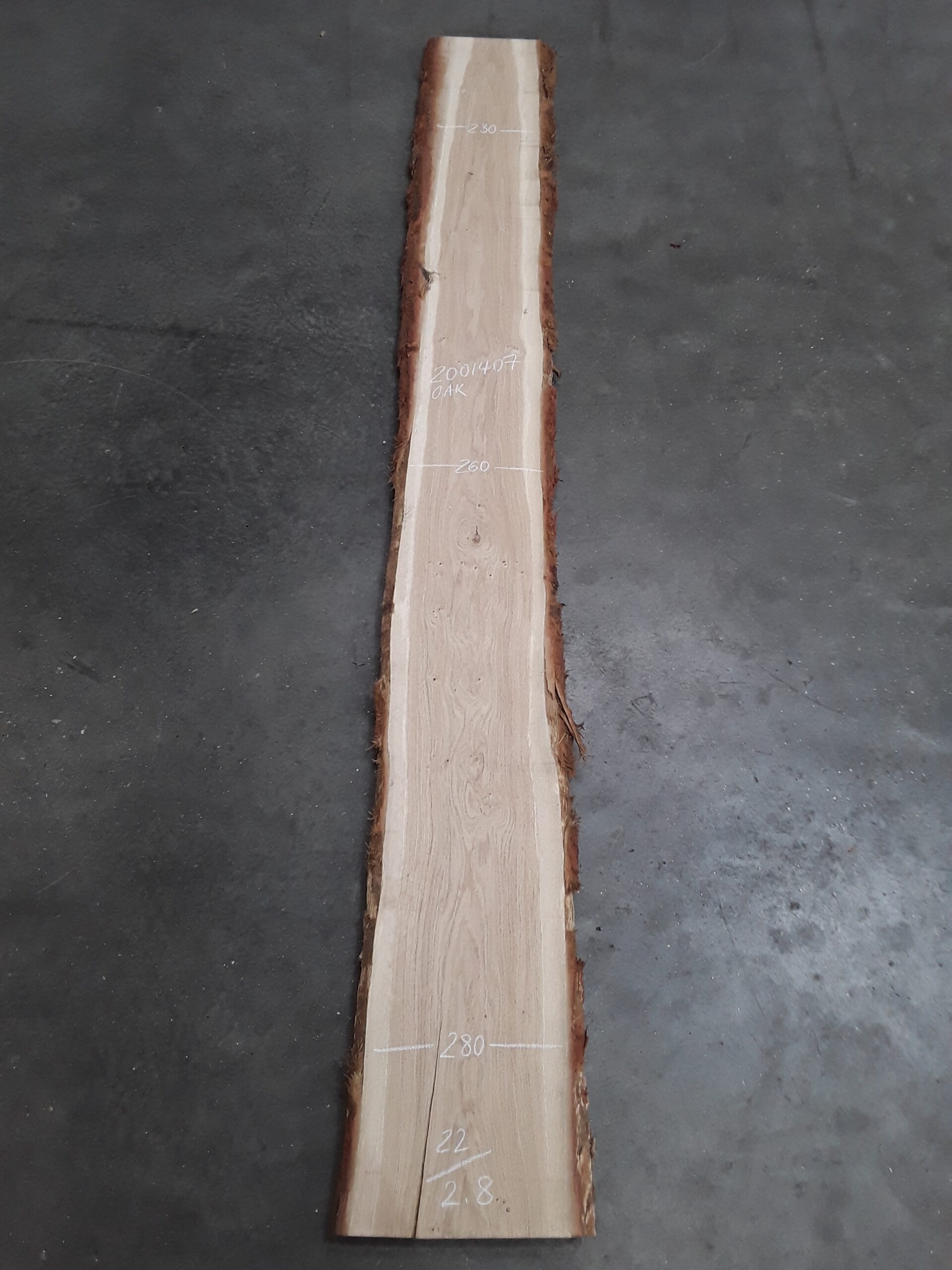 Oak – 22 mm x 250 mm x 2.8 m – The Timber Rack