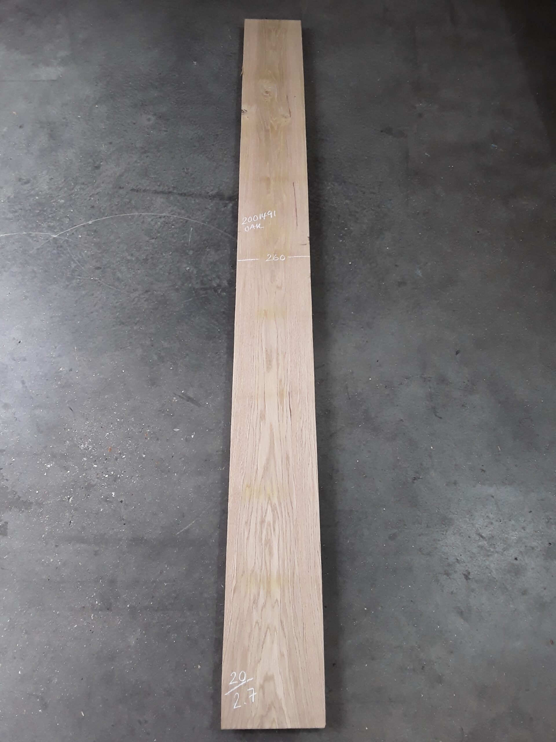 Oak – 20 mm x 260 mm x 2.7 m – The Timber Rack