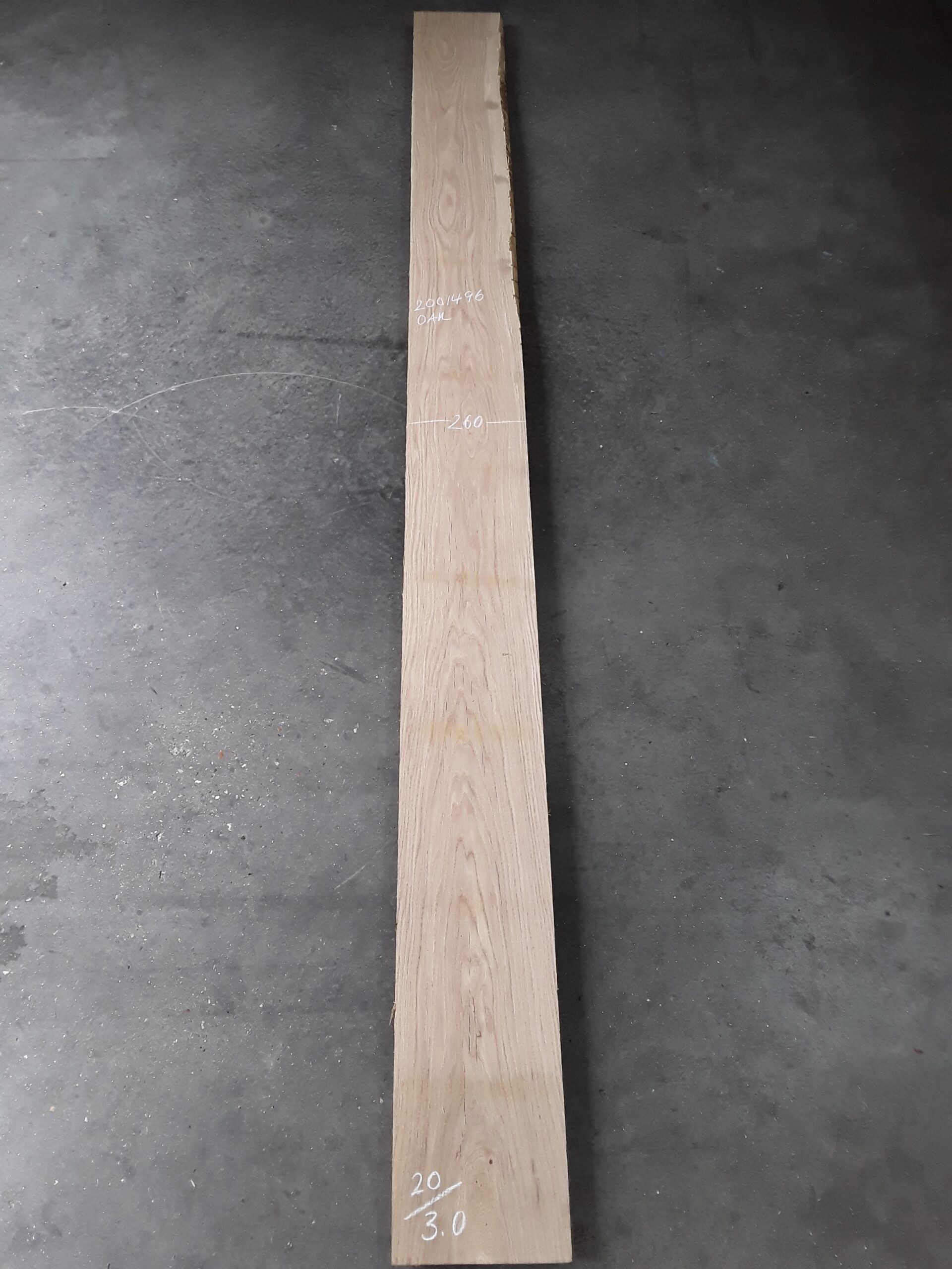 Oak – 20 mm x 260 mm x 3 m – The Timber Rack