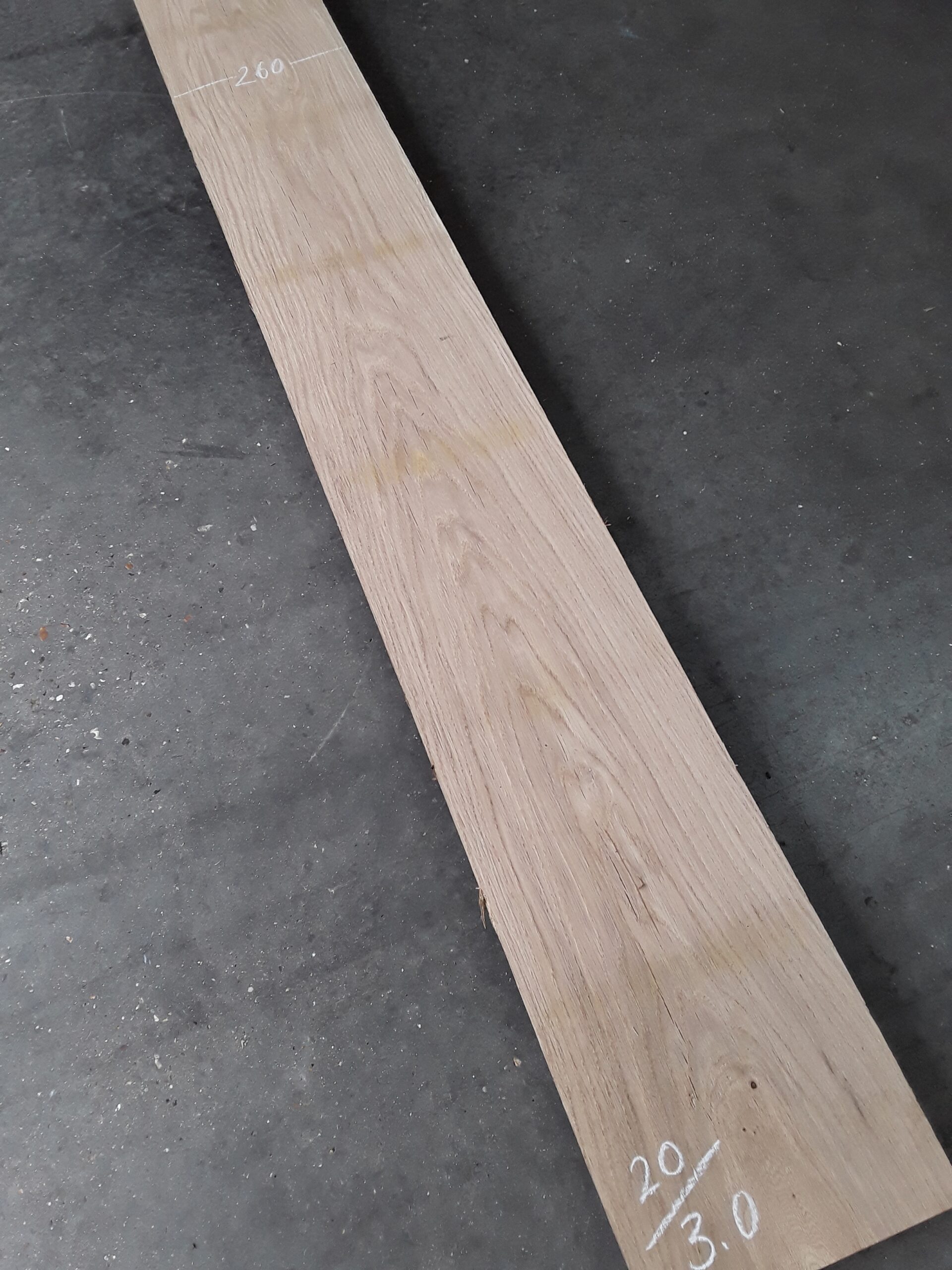 Oak – 20 mm x 260 mm x 3 m – The Timber Rack