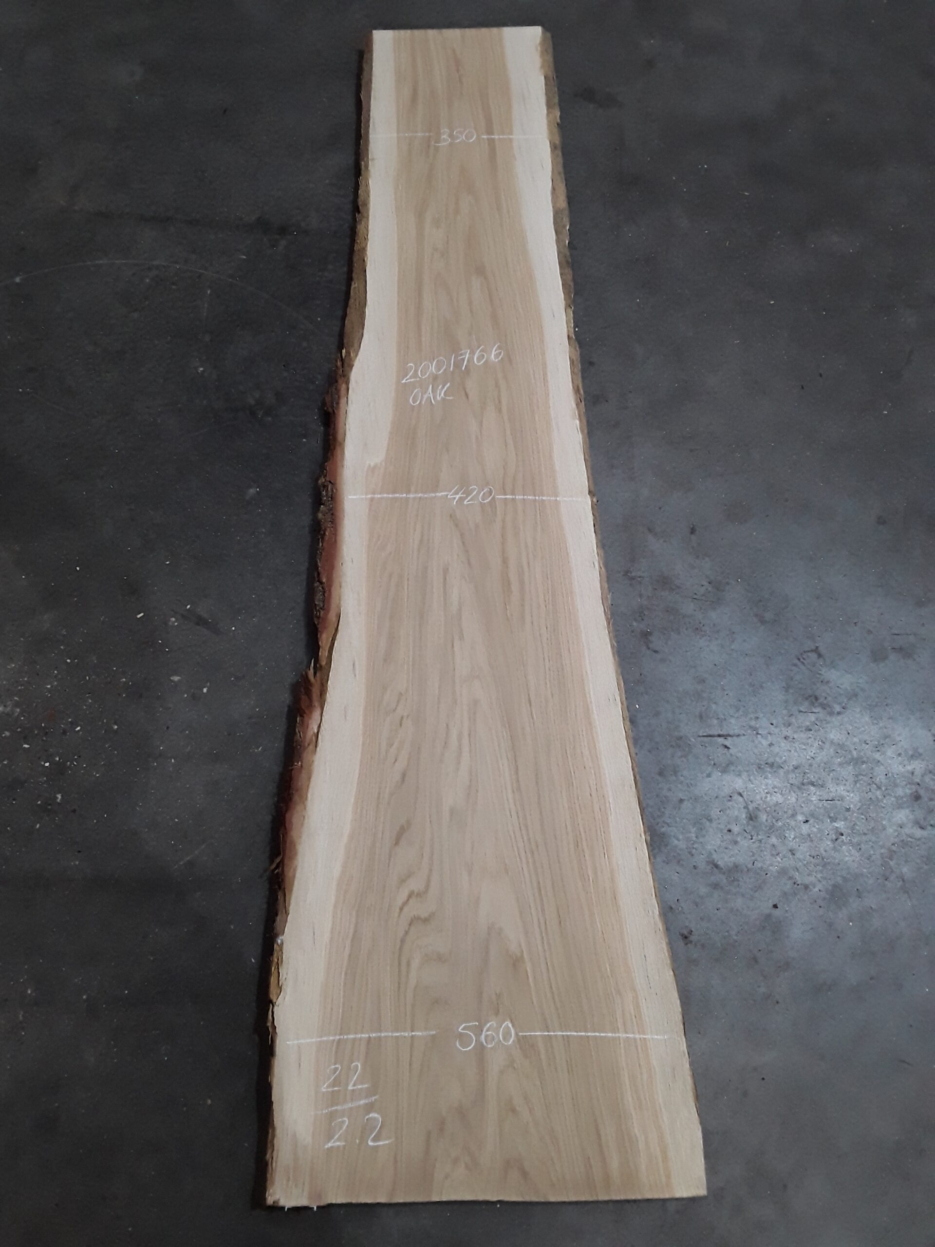 Oak – 22 mm x 440 mm x 2.2 m – The Timber Rack