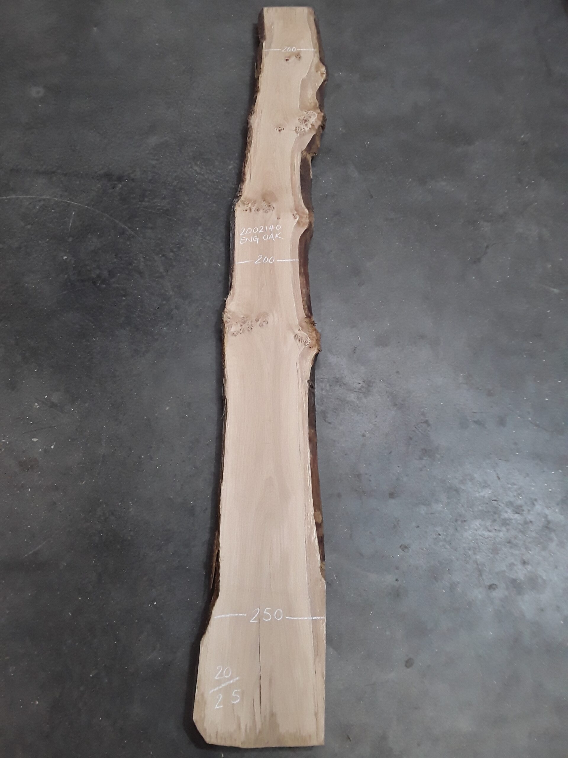 Oak – 20 mm x 210 mm x 2.5 m – The Timber Rack