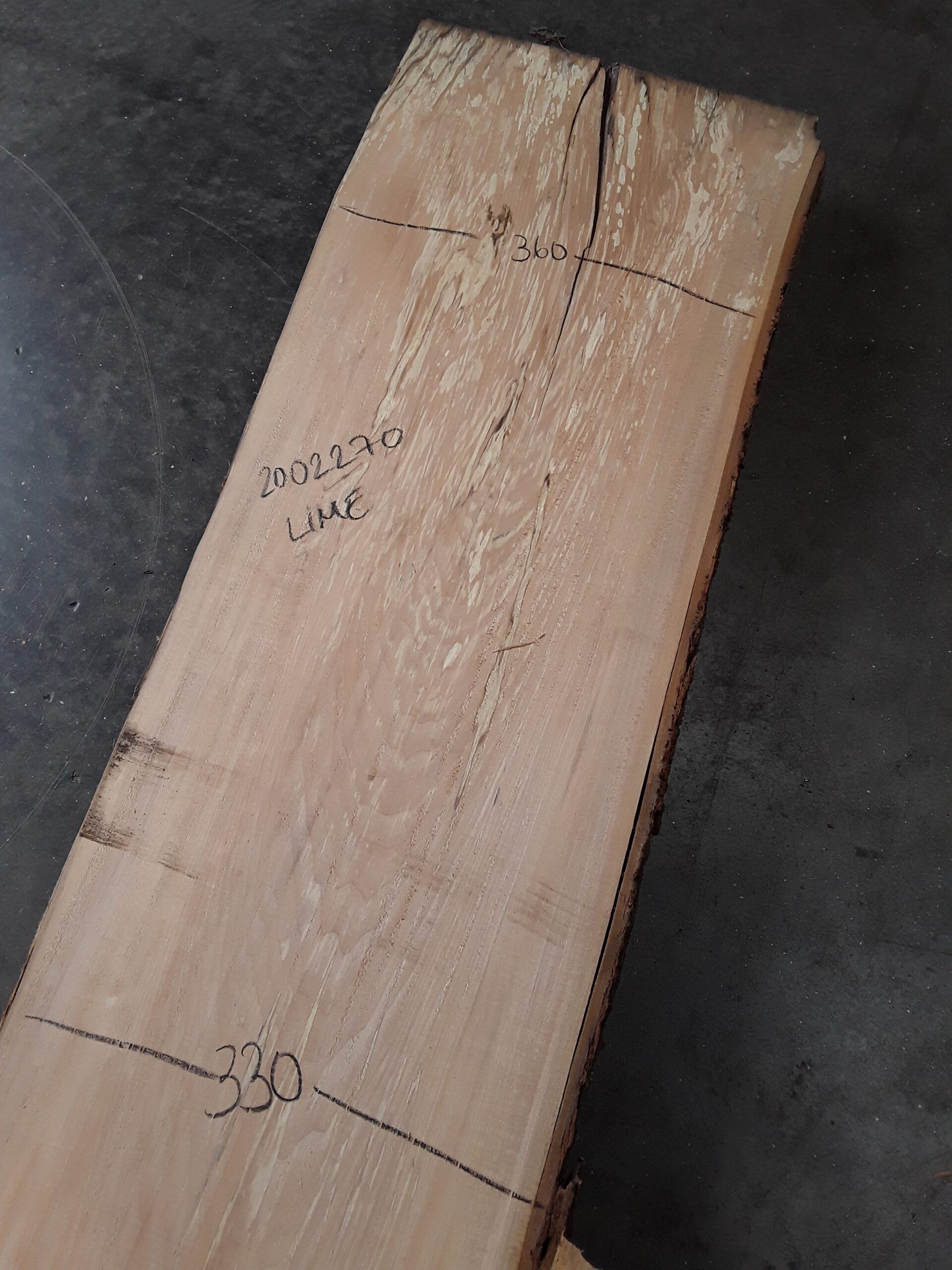 Lime – 45 mm x 330 mm x 1.6 m – The Timber Rack