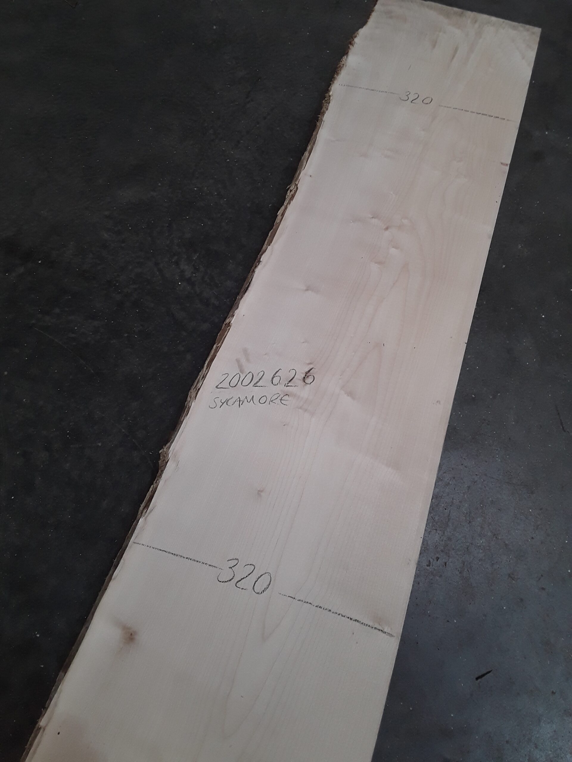 Sycamore – 30 mm x 300 mm x 2.3 m – The Timber Rack