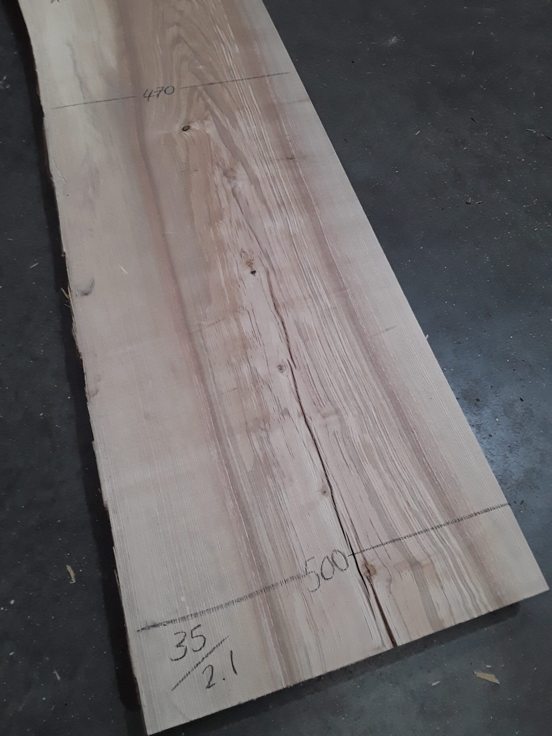 Ash – 35 mm x 480 mm x 2 m – The Timber Rack