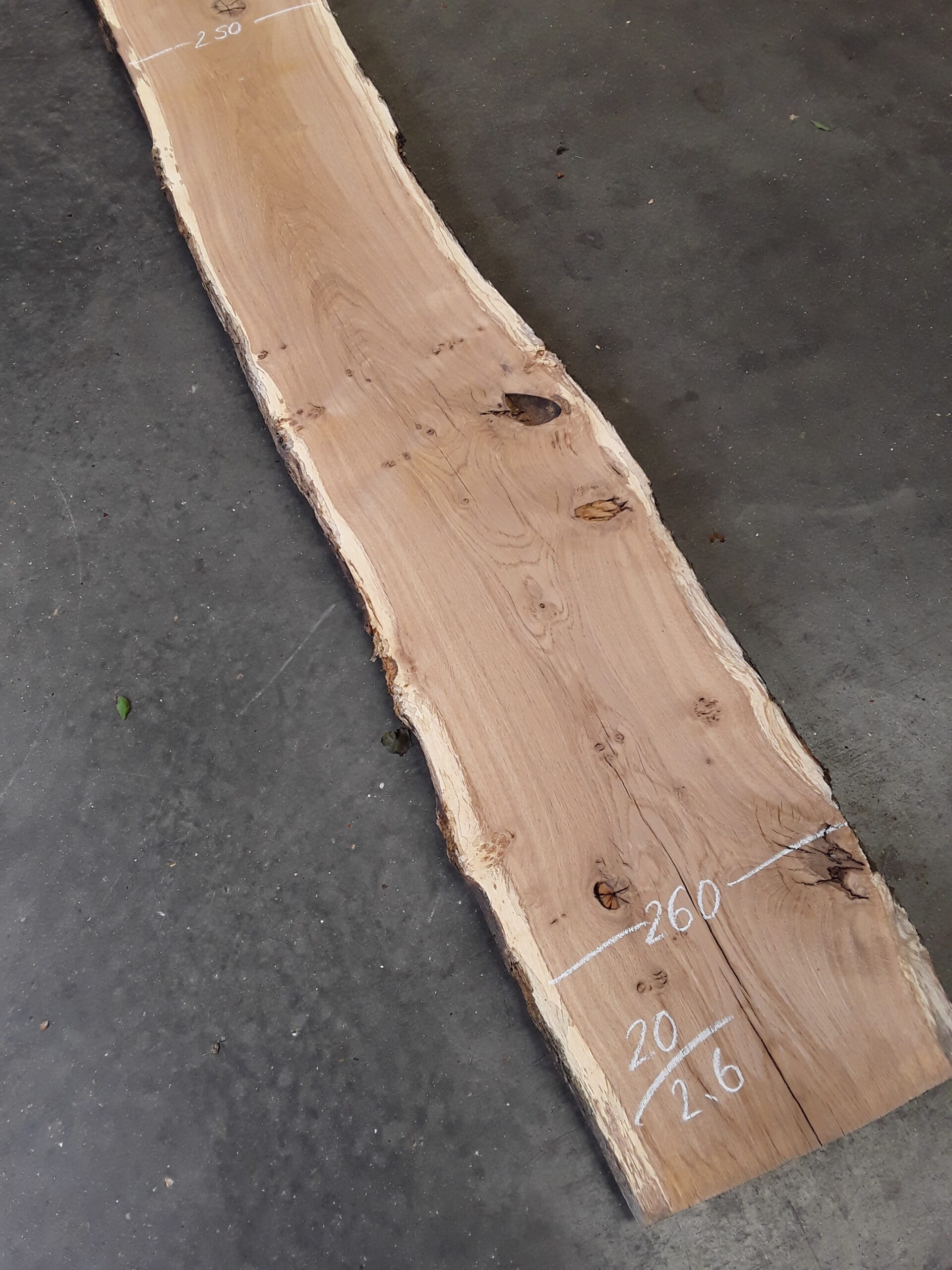 Oak – 20 mm x 260 mm x 2.6 m – The Timber Rack