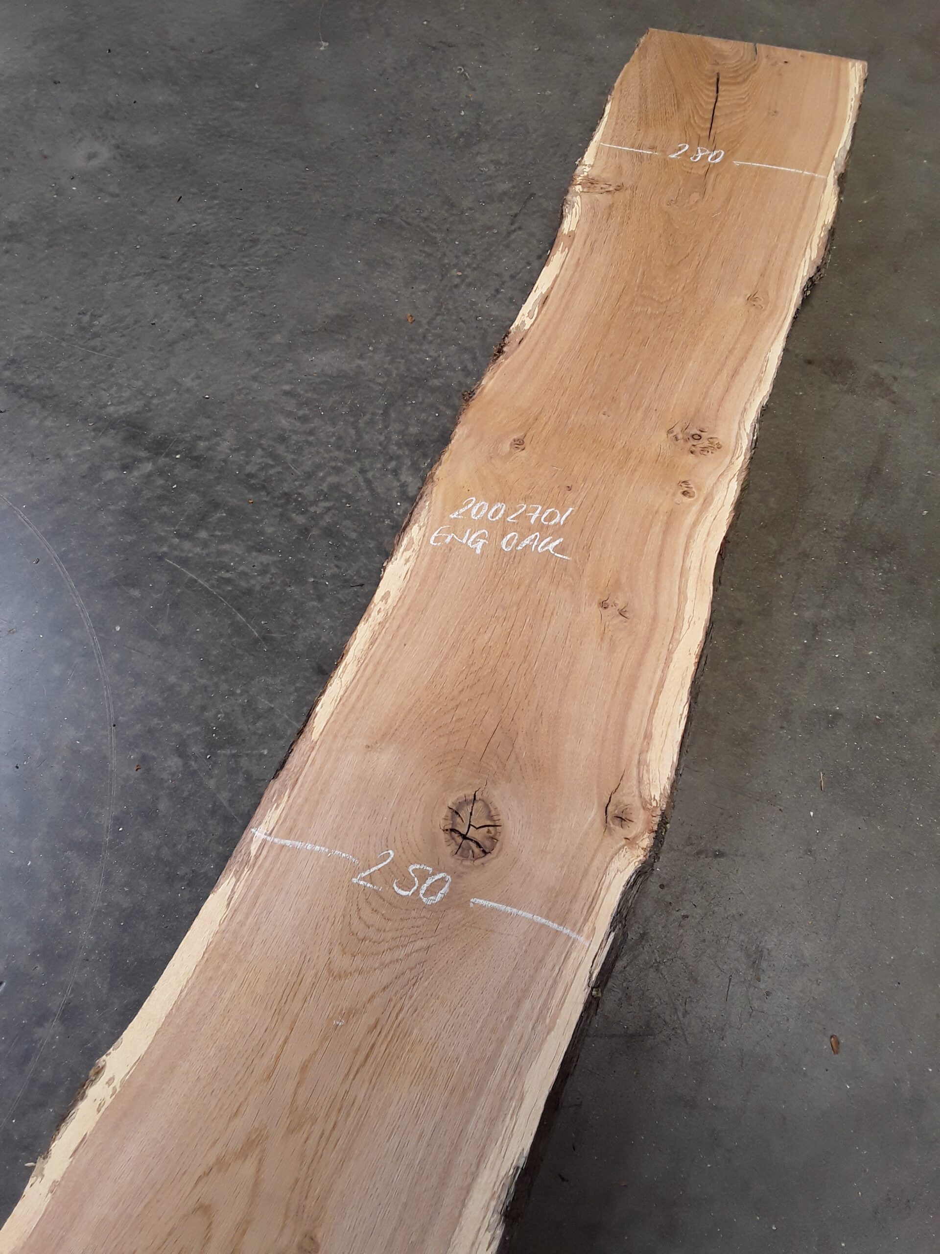 Oak – 20 mm x 260 mm x 2.6 m – The Timber Rack